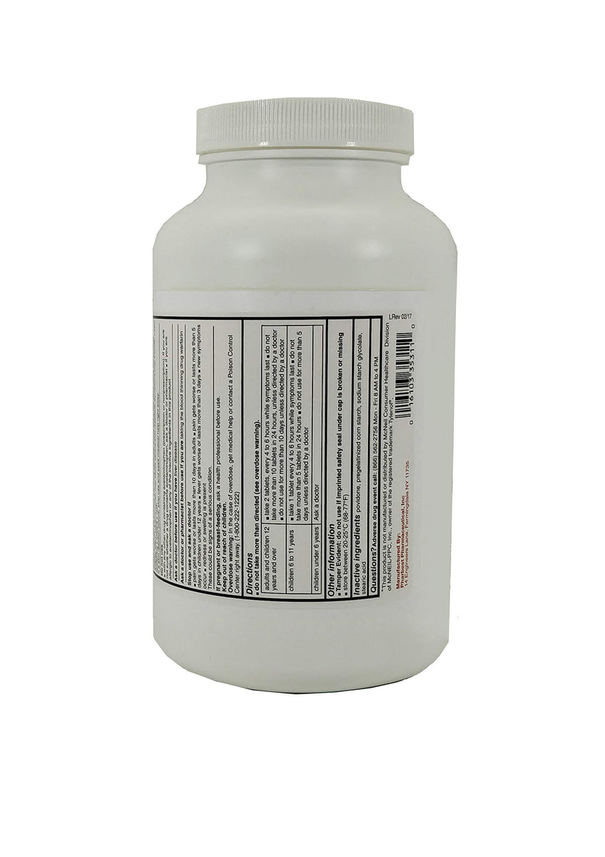 Pharbest Pharbetol Regular Strength | Acetaminophen 325mg | 1000 ct ...