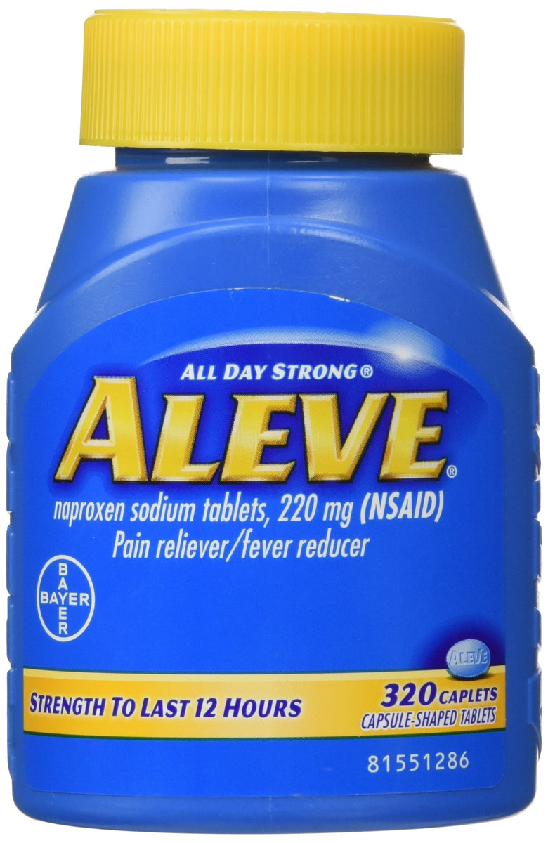 Aleve Pain Reliever & Fever Reducer | Naproxen Sodium 220mg | 320 ct ...