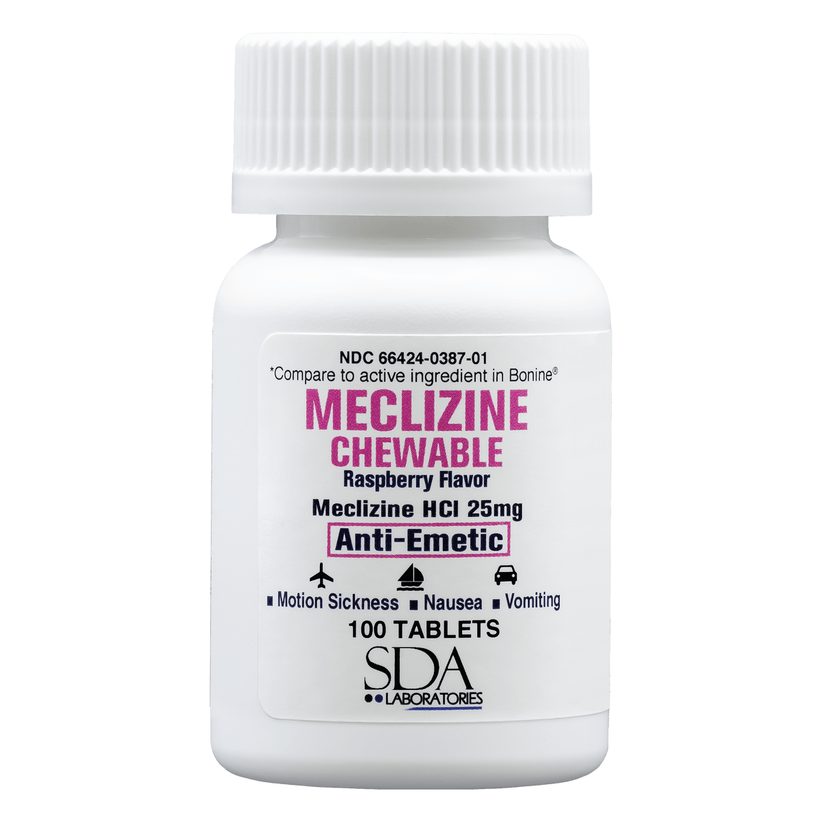 SDA Labs Antiemetic Tablets | Meclizine 25mg | 100 Ct – Wellspring Meds
