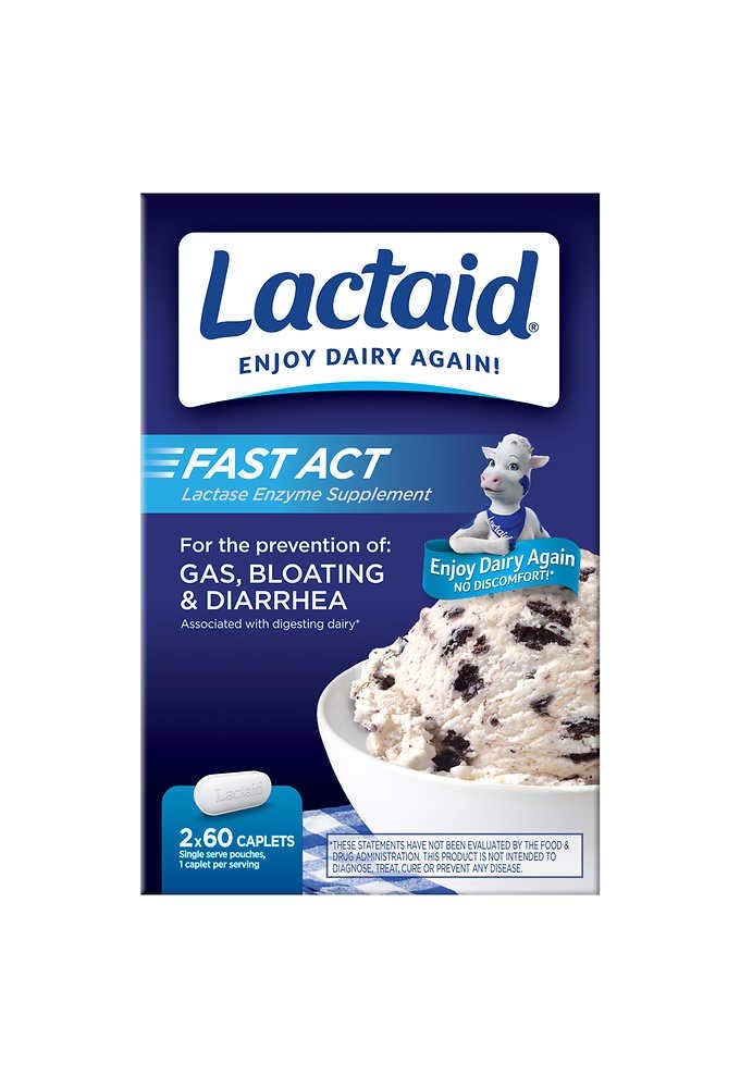LACTAID Fast Act Lactase Enzyme Supplement - 120 Caplets – Wellspring Meds
