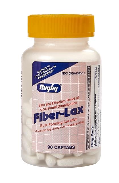 Rugby Fiber-Lax | Calcium Polycarbophil 625mg | 90 count – Wellspring Meds